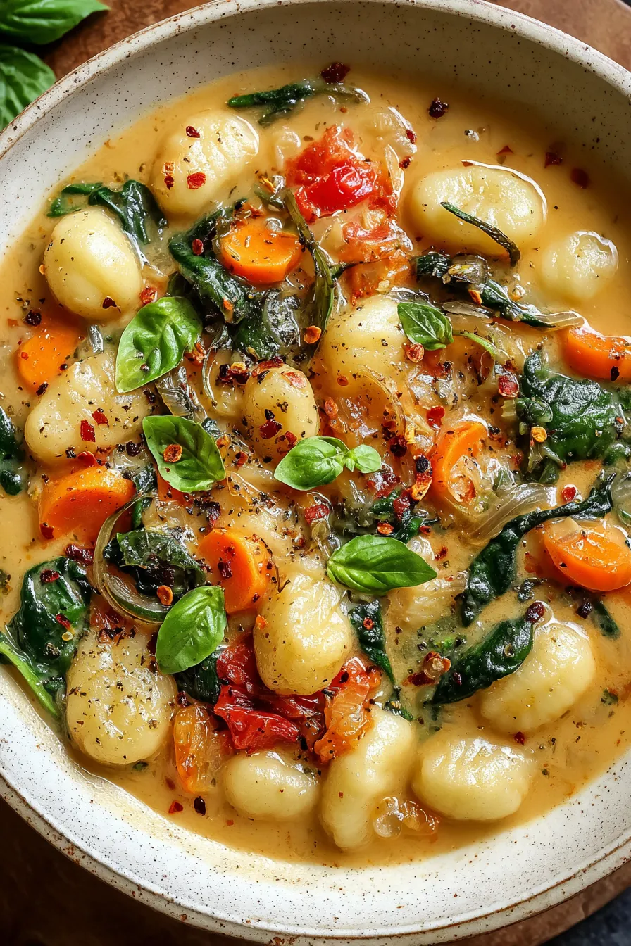 Tuscan Vegan Gnocchi Soup Fadedmix
