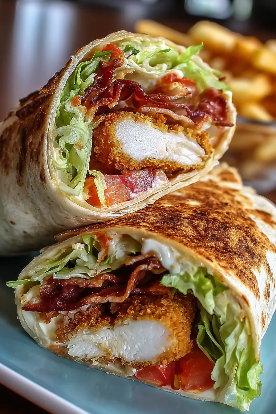 Crispy Chicken Club Wrap – FadedMix