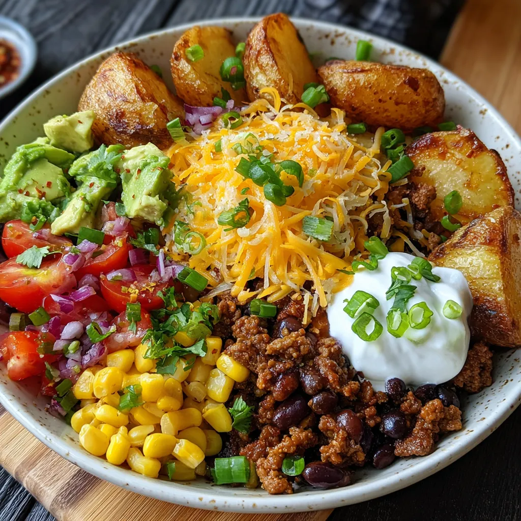 Loaded Potato Taco Bowl – FadedMix